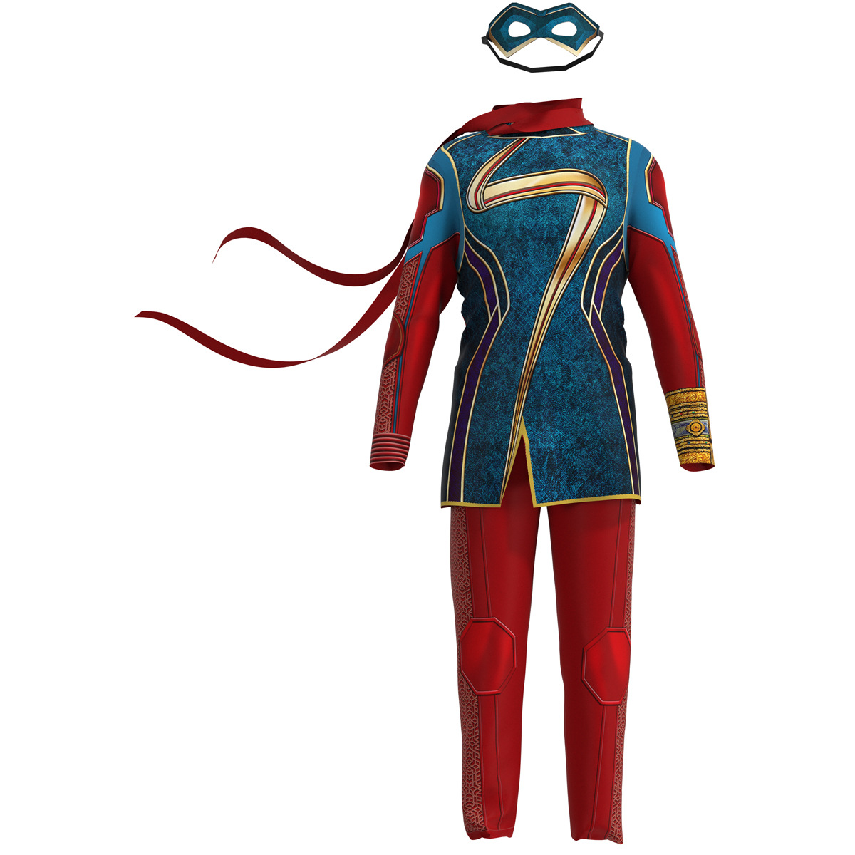 Ms Marvel Costume Girls Halloween Cosplay Suit - LOASP