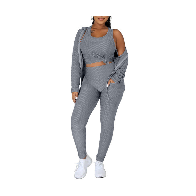 Womens Fashion Legging Set 3 Piece Activewear - LOASP