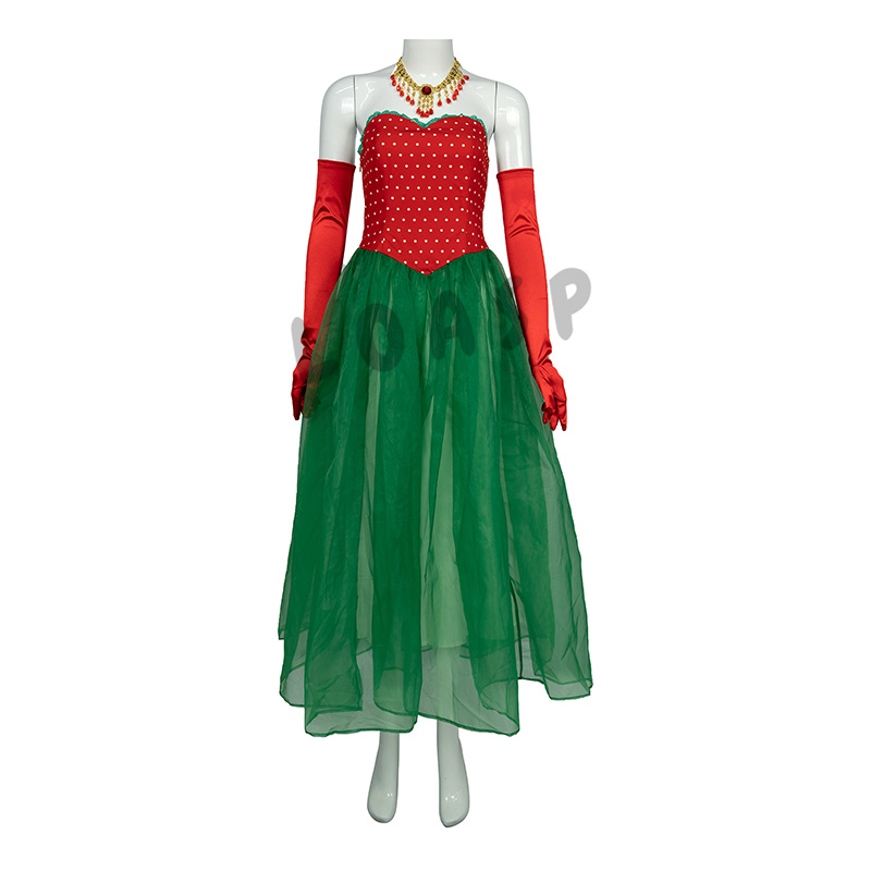 Martha May Whovier Costume Women Red And Green Dress - LOASP