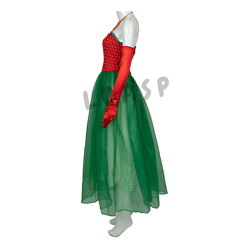 Martha May Whovier Costume Women Red And Green Dress - LOASP