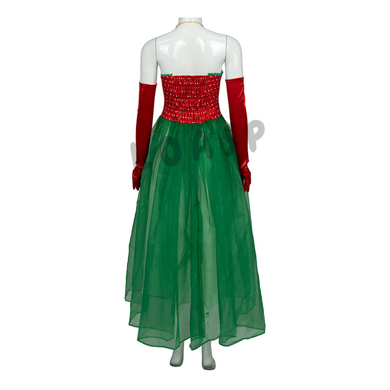 Martha May Whovier Costume Women Red And Green Dress - LOASP