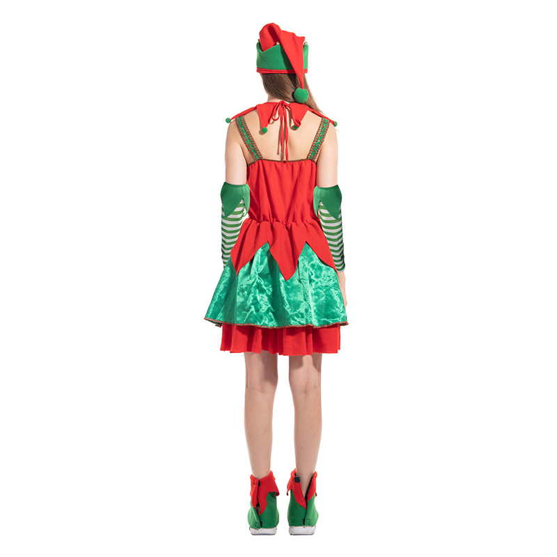 Women Christmas Elf Party Costume - LOASP