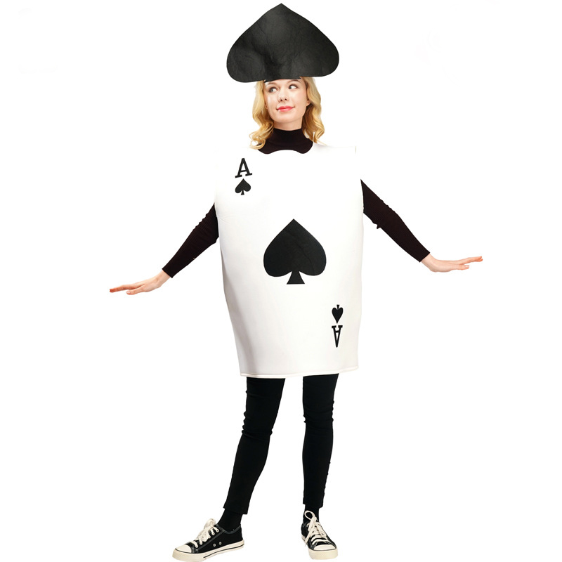 Black Queen Of Heart Card Costume For Women Loasp