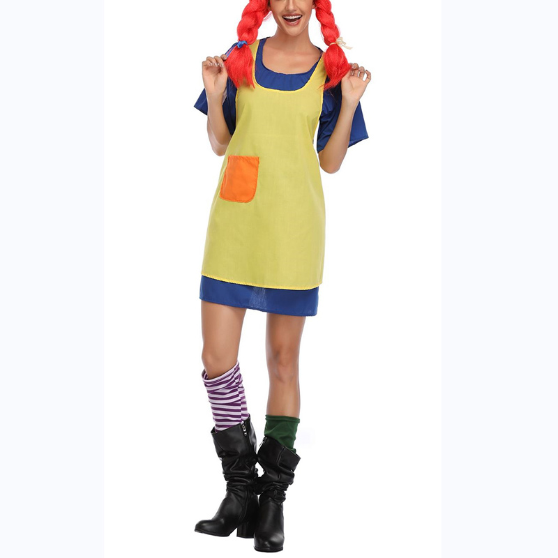 Pippi Longstocking Cosplay Costume for Adult - LOASP